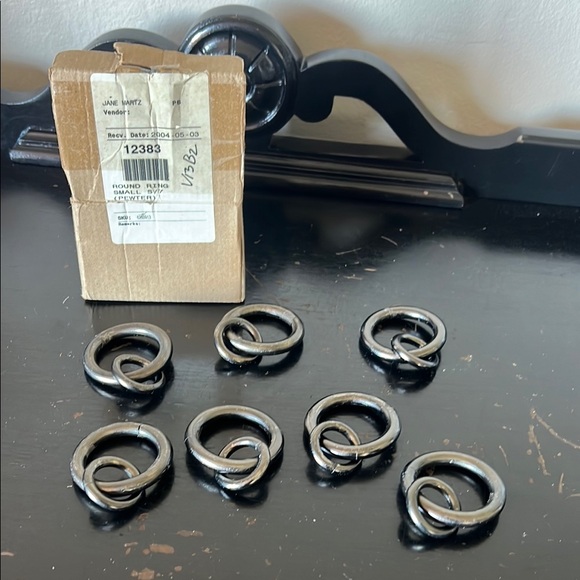 Pottery Barn | Accents | Pottery Barn Round Curtain Rings Small Set Of ...